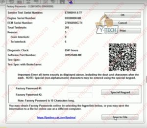 Caterpillar CAT Factory Password Generator works with any CAT ET - Y ...