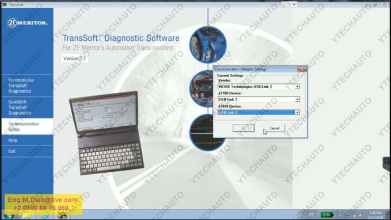 ZF MERITOR TransSoft v2.1 - ZF TRANSMISSION Diagnostic Software - Y ...