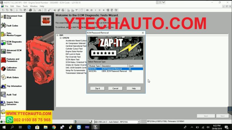 CUMMINS INSITE 7.6.2 SP5 Full PRO PLUS + ECM PASSWORD REMOVAL + INCAL ...