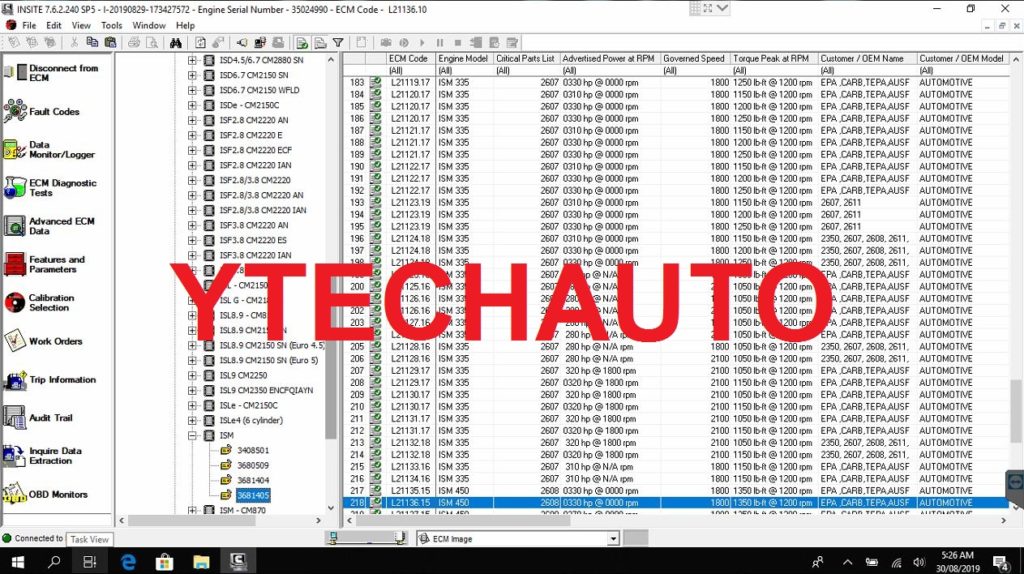 CUMMINS INSITE 7.6.2 SP5 Full PRO PLUS + ECM PASSWORD REMOVAL + INCAL ...