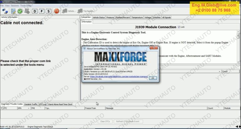 NAVISTAR SERVICEMAXX PRO v44 - Y-TECH AUTO SERVICE